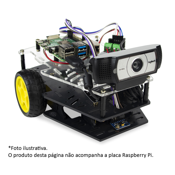 AI Robot Kit V1 sem placa - Kit Raspberry Pi - RoboCore