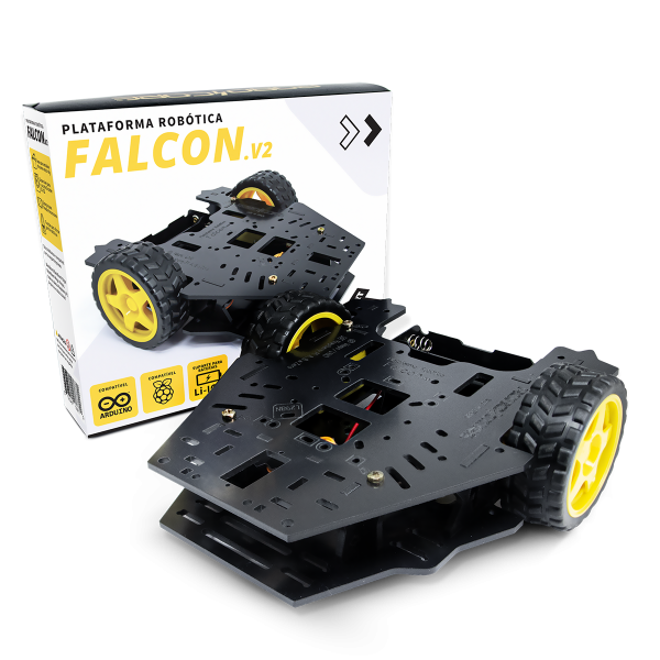 Plataforma Robótica Falcon V2 - Kits Didáticos - RoboCore