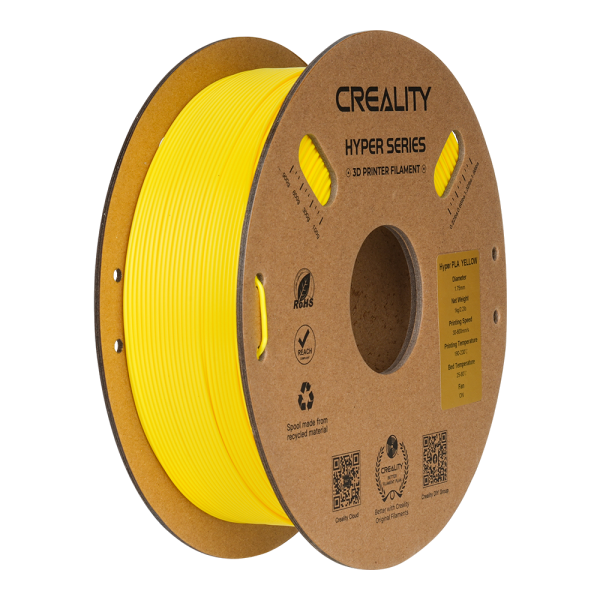 Filamento Hyper Series PLA Creality 1.75mm 1kg - Amarelo - Filamentos ...