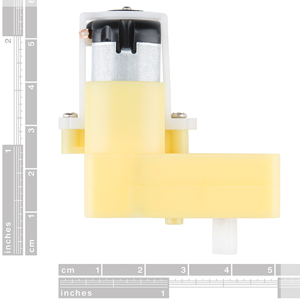 Motor DC 3-6V com Caixa de Redução em Ângulo - Motores e Caixas de ...